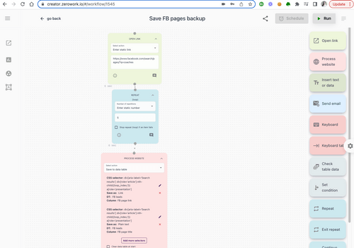 ZeroWork Creator App for TaskBot creators